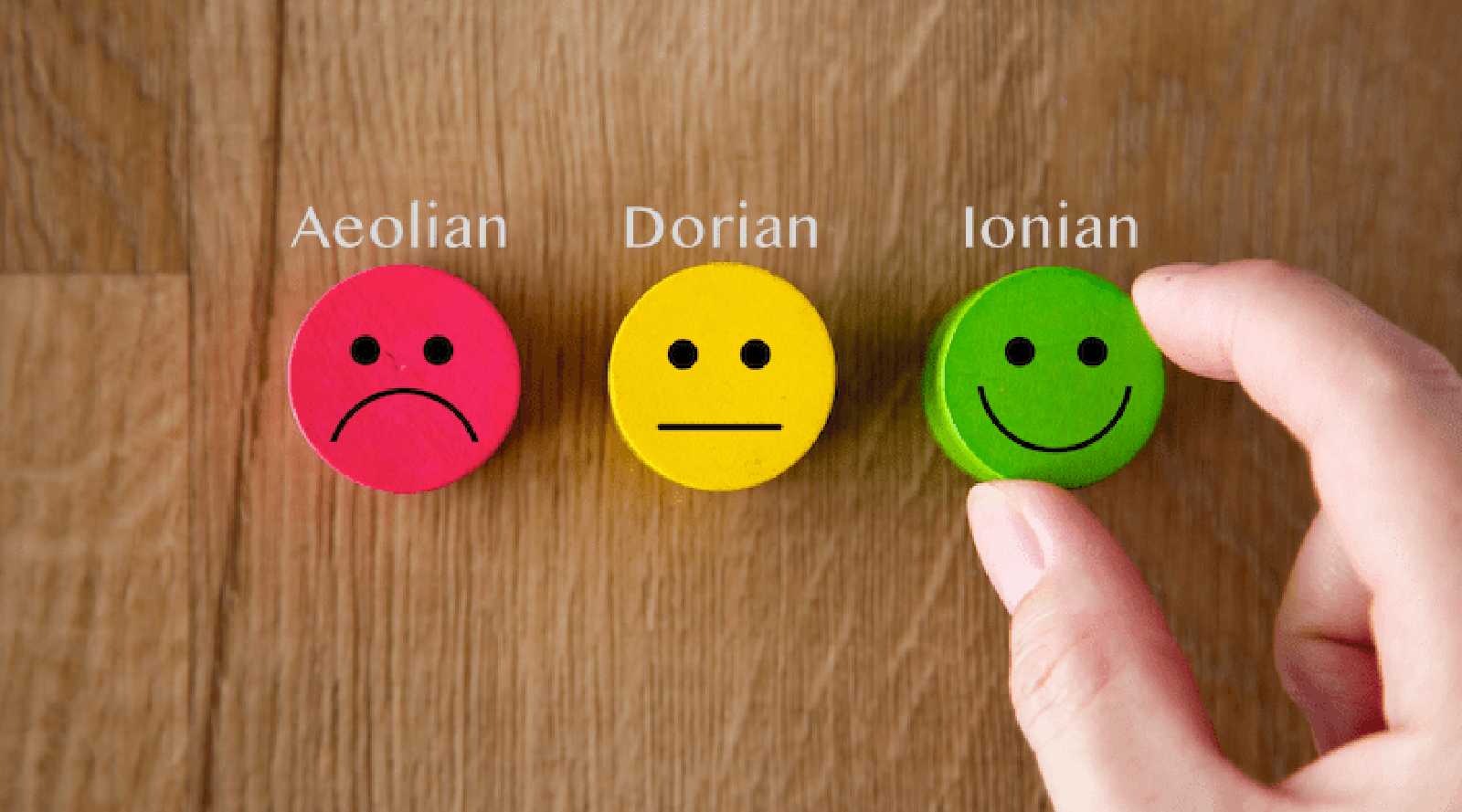 Ionian/Dorian/Aeolian 調式！